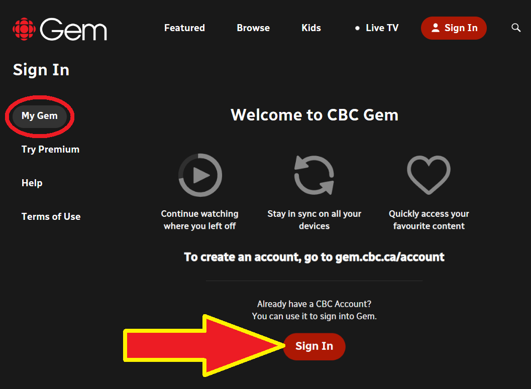 Cbc gem app store