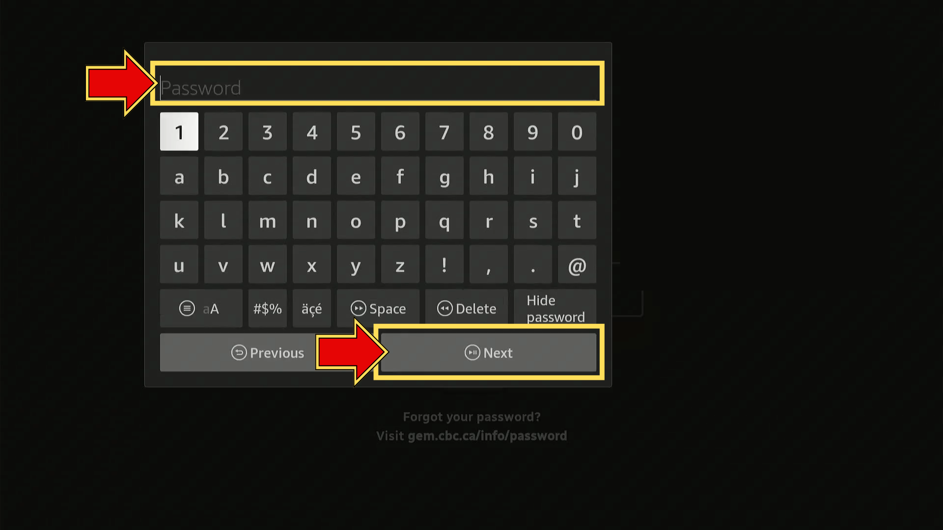 How do I log in to the CBC Gem app for Fire TV? – CBC Help Centre