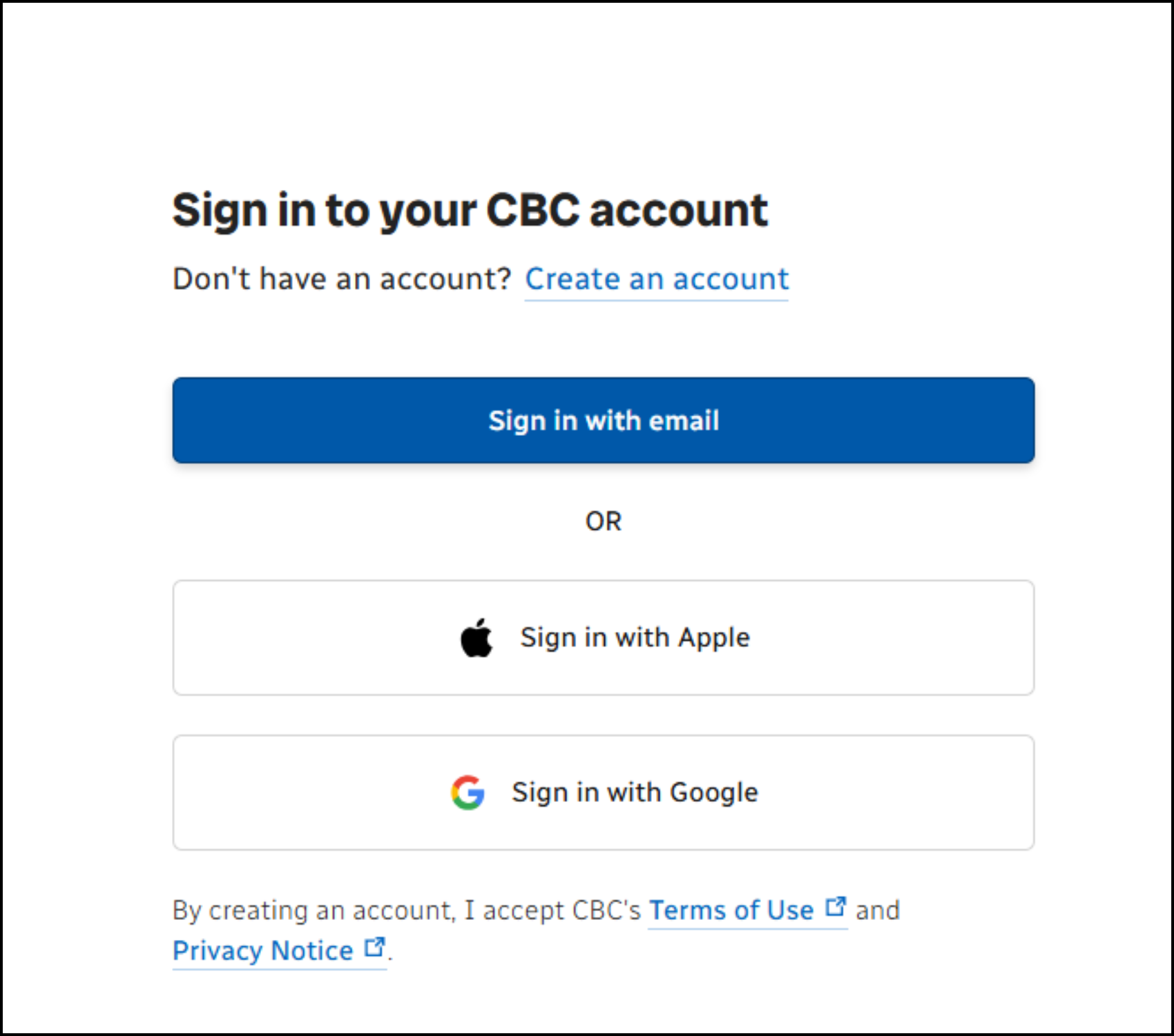 How do I log in to the CBC Gem website? – CBC Help Centre