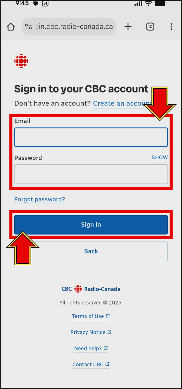 How do I log in to the CBC Gem app for Android TV? – CBC Help Centre