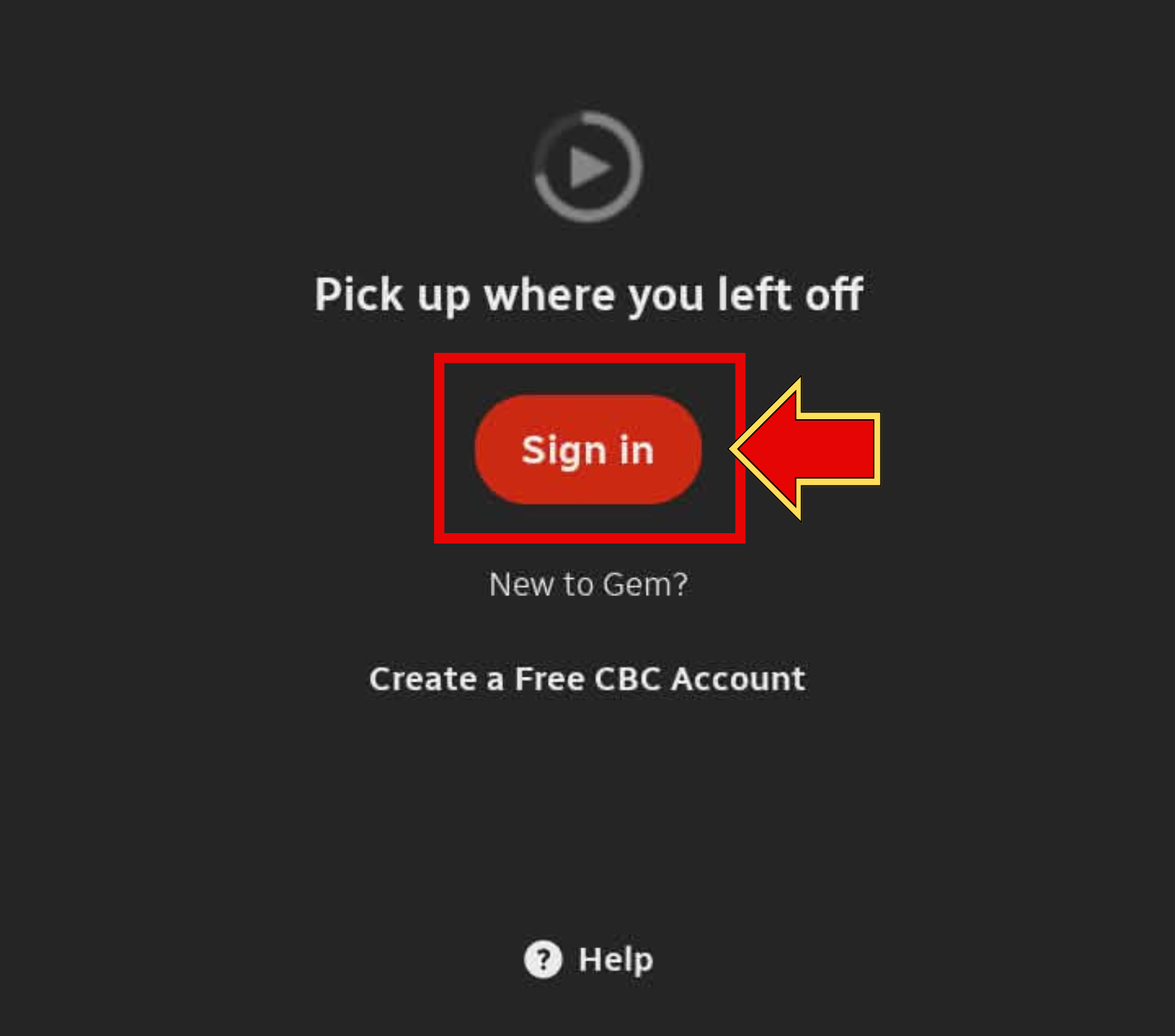 How do I log in to the CBC Gem app on my mobile device? – CBC Help Centre